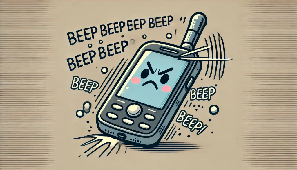 携帯電話がプープープーと鳴り続ける原因と対処法
