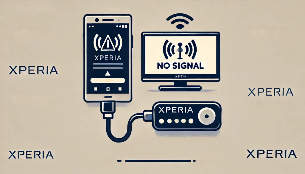 【Xperia】テレビに有線接続しても映らない原因と解決方法